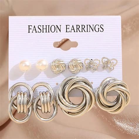 Набір біжутерія сережки з медичної сталі Trendy Earrings 534330125 207 Стильні аксесуари з