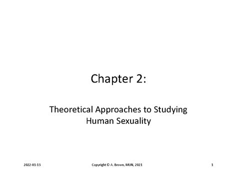 Chapter Power Point Full Chapter Theoretical Approaches To Studying Human Sexuality