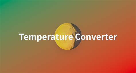 Temperature Converter A Hugging Face Space By Huzaifa92