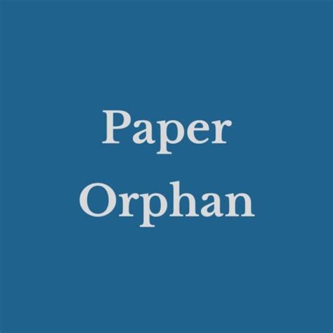 Visualizing The Numbers Behind The Orphan Making System Paper Orphan