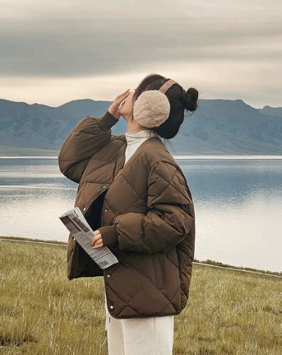 캐주얼데일리노카라 퀼팅 다이아 패딩 점퍼 에이블리