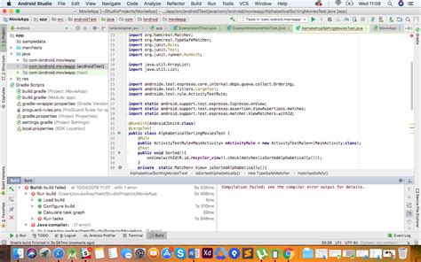Android Testing Cannot Find Symbol Method Natural Stack Overflow