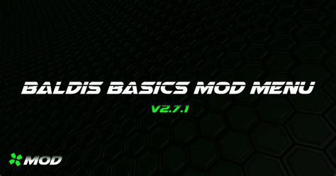 Baldis Basics Mod Menu Pc Download X Mod