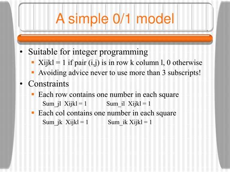 Ppt Constraint Programming Modelling Powerpoint Presentation Free Ppt Constraint Programming Modelling Powerpoint Presentation Free