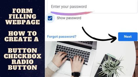 Part 3 How To Create A Username Password Webpage Using Html Form Filling Webpageweb Page