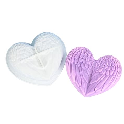 Grade Silicone Heart Shape Mould With Detachable Wing For Baking