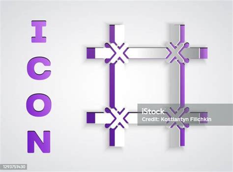 회색 배경에 격리 된 용지 컷 감옥 창 아이콘 종이 아트 스타일 벡터 3차원 형태에 대한 스톡 벡터 아트 및 기타 이미지 3차원 형태 가정의 방 강철 Istock