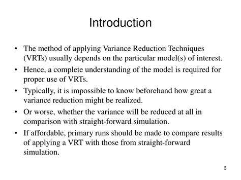 Ppt Variance Reduction Techniques Powerpoint Presentation Free Download Id 623084