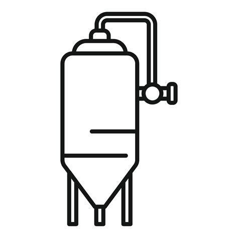 Line Art Illustration Of Industrial Fermenter Tank 45404977 Vector Art