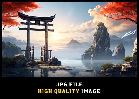 Illustration Of Torii Gate Anime Style Graphic By Wodexz · Creative Fabrica