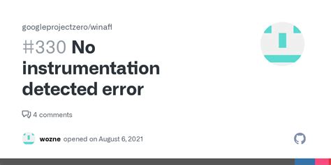 No Instrumentation Detected Error Issue Googleprojectzero Winafl GitHub