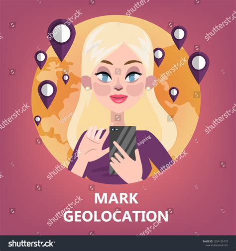 Mobile Gps Navigation Concept Idea Modern Stock Vector Royalty Free 1254155179 Shutterstock