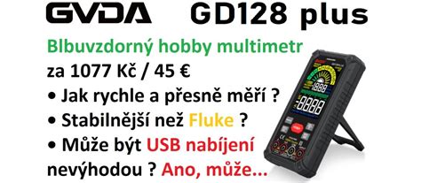 GVDA GD128 plus, aneb blbuvzdorný multimetr pro jednoduché použití