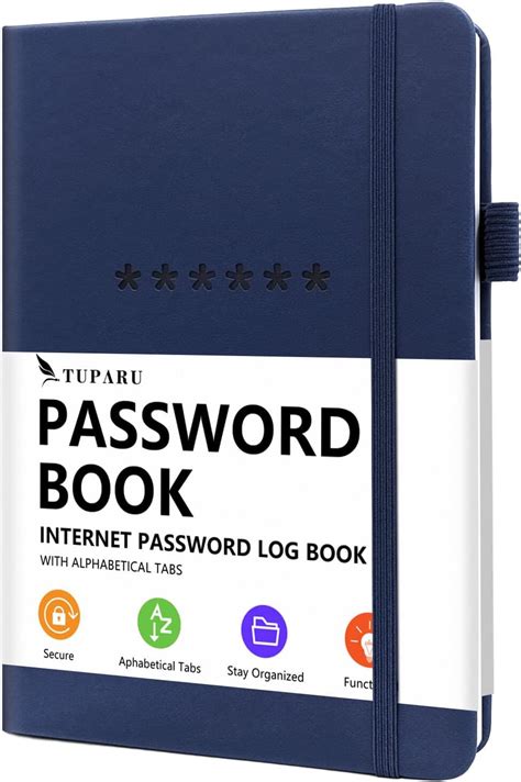 Password Book With Alphabetical Tabs Hardcover Internet Address And Password