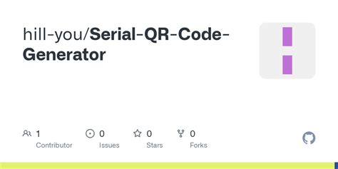 Github Hill Youserial Qr Code Generator