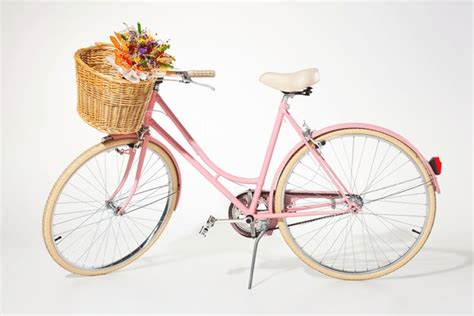 Vintage Pink Bike With Basket Online