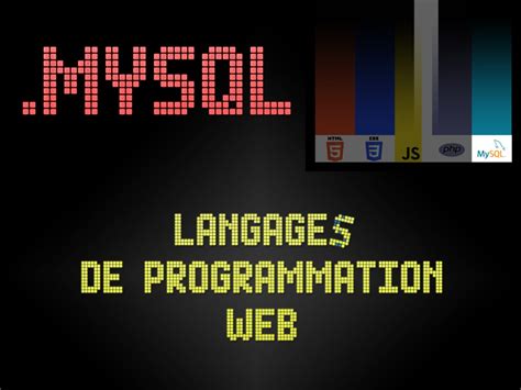 Langage 5 Mysql 12h30 Agence De Communication 360