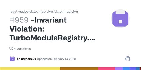 Invariant Violation Turbomoduleregistrygetenforcing Rncmaterialdatepicker Could Not