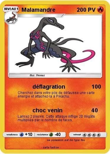 Pokémon Malamandre 3 3 Déflagration Ma Carte Pokémon