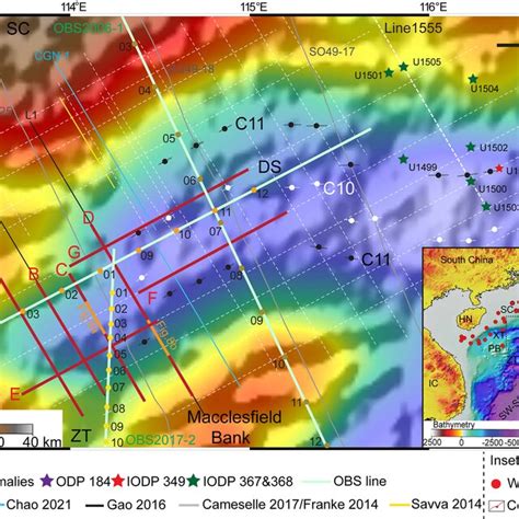Seismic Reflection Section Line D Across The Tip Of The Propagator For Download Scientific