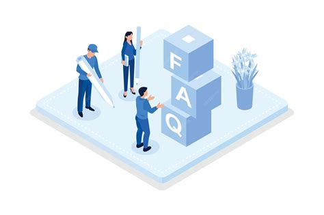 Premium Vector Frequency Asked Questions And Helpdesk Customer Support Concept Isometric