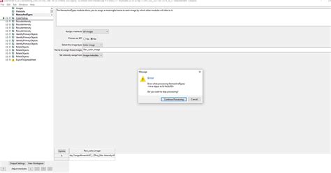 Error During Namesandtypes Java Object Image Analysis Imagesc Forum