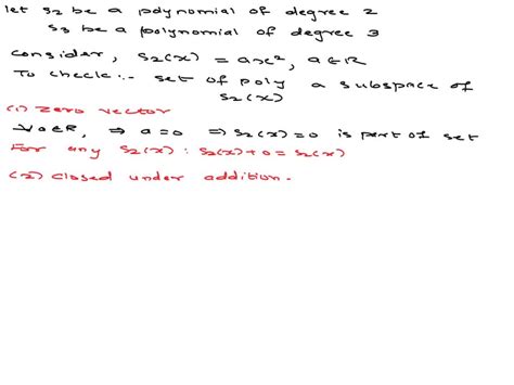 solved let s2 be the set of polynomials of degree 2 and s3 be the set
