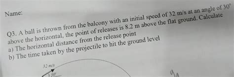 solved name q4 a crate is given an initial speed of 3 0