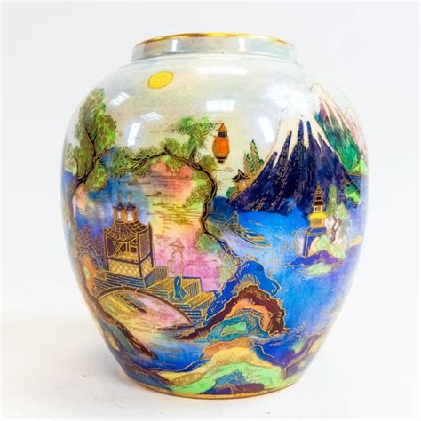 Carlton Ware Ginger Jar In The Chinaland Design H 15cm