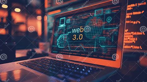 An Image Of The Web 30 Technology And Concept Blockchain Meta Big