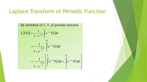 Laplace Transform Of Periodic Function Pptx