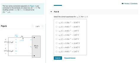 Solved A Review Constants The Two Series Connected