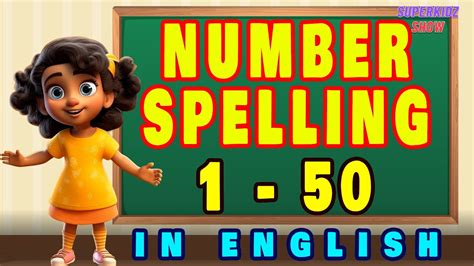 Number Names Number Names 1 50 Number Spelling Learn Numbers