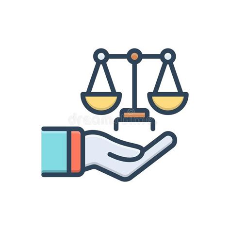 Color Illustration Icon For Ethical Moral And Ethic Stock Vector