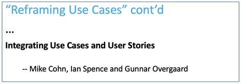 Integrating Use Cases And User Stories