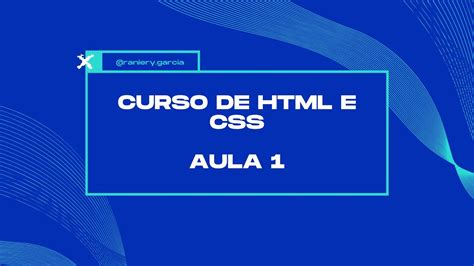 Curso De HTML E CCSS Para Iniciantes Aula YouTube