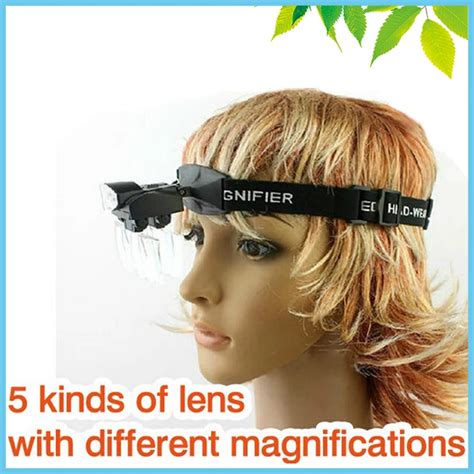 Head Visor Magnifying Glass Led Portable Headband Magnifying Glasses Surgical Dental Magnifier