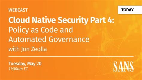 🚨 Cloud Native Security Part 4 Policy As Code And Automated Governance