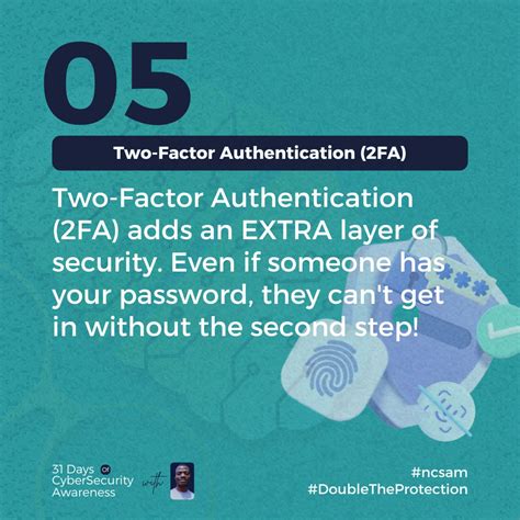 Samuel Ajayi On Linkedin Ncsam Day5ofncsam Withsamuel 2fa Awareness Cybersecurityawareness…