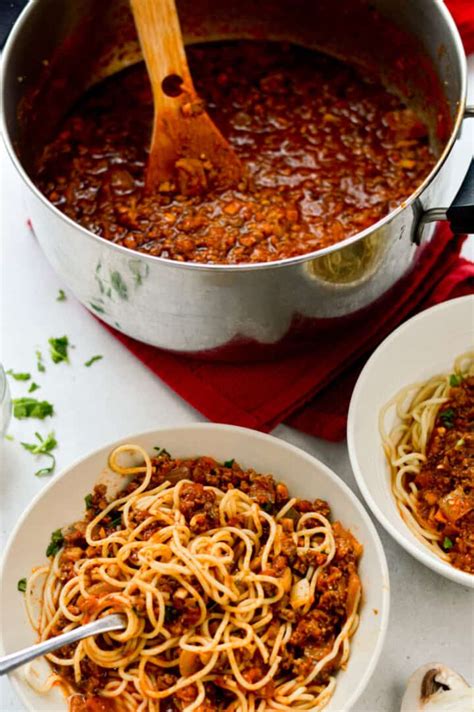 Mushroom Spaghetti Sauce With Ground Beef Nourished By Nic