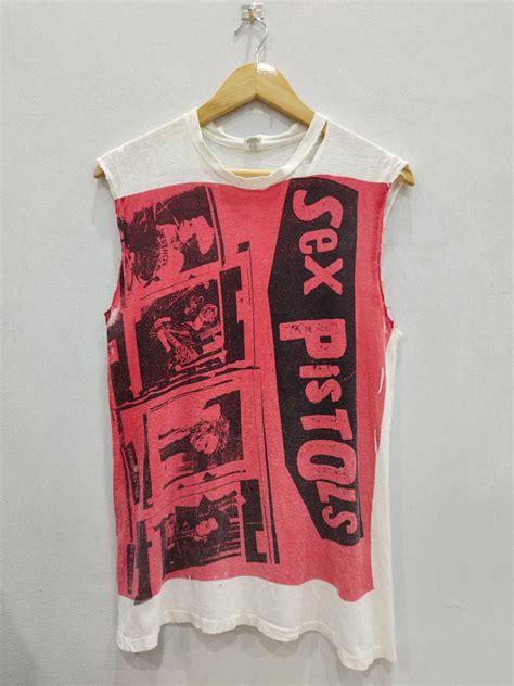 Vintage 70 80s Sex Pistols Punk Band Tee Mens Fashion Tops And Sets Tshirts And Polo Shirts On