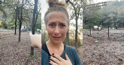 Woman Finds A Creepy Ring” Set Up In The Woods Next To Her Property
