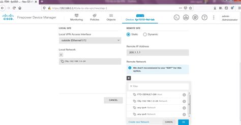 My Cybersecurity Journal Cisco Firepower 1010 Site To Site Vpn