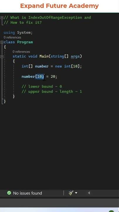 c programmers faq 22 indexoutofrange exception in c