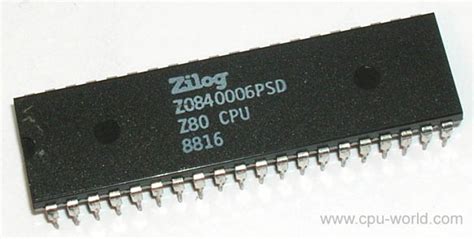 Zilog Z Microprocessor Family