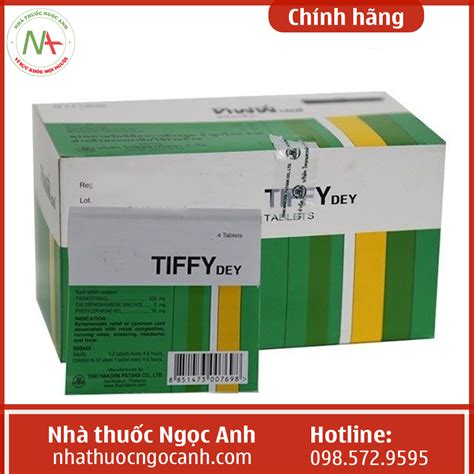 Thuốc Tiffy Dey Là Thuốc Gì Có Tác Dụng Gì Giá Bao Nhiêu Mua ở đâu