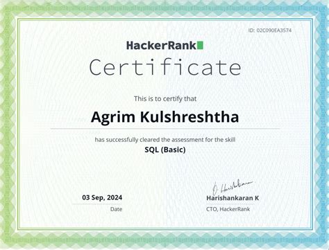 Agrim Kulshreshtha On Linkedin Im Happy To Share That Ive Obtained A New Certification Sql