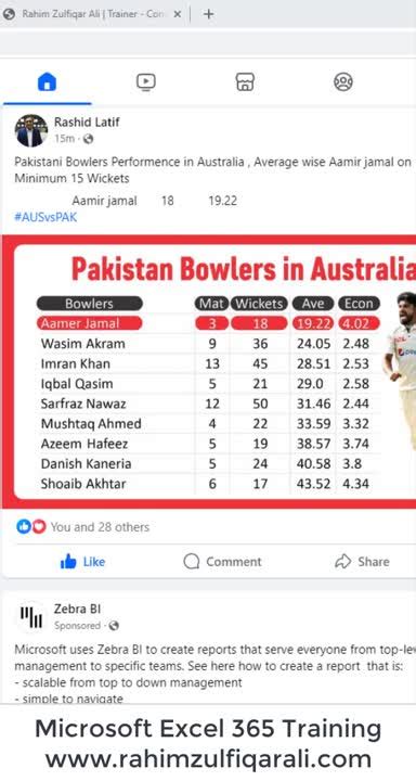 Rahim Zulfiqar Ali On Linkedin Excel