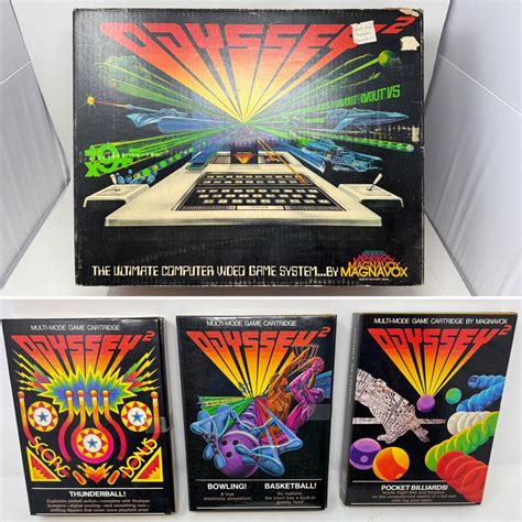 Lot 149 1980 Philips Magnavox Odyssey 2 Console W Three Games