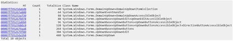 domainupdown and its elements accessible objects are leaking in memory · issue 7328 · dotnet